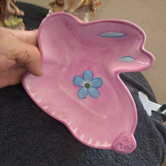 Hausenware | Dining | Hausenware Dishes Pink Bunnie Dish | Poshmark